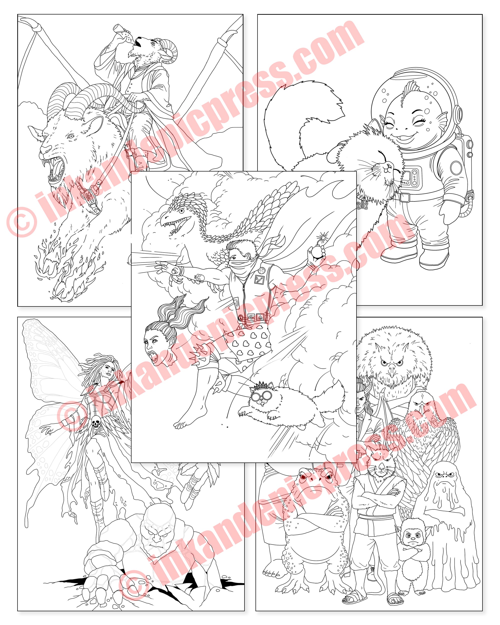 Coloring Sheets – Ink & Epic Press